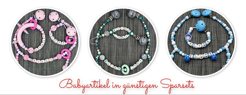 Babygeschenke als Personalisierte Babyartikel Sets - hier bestellen!